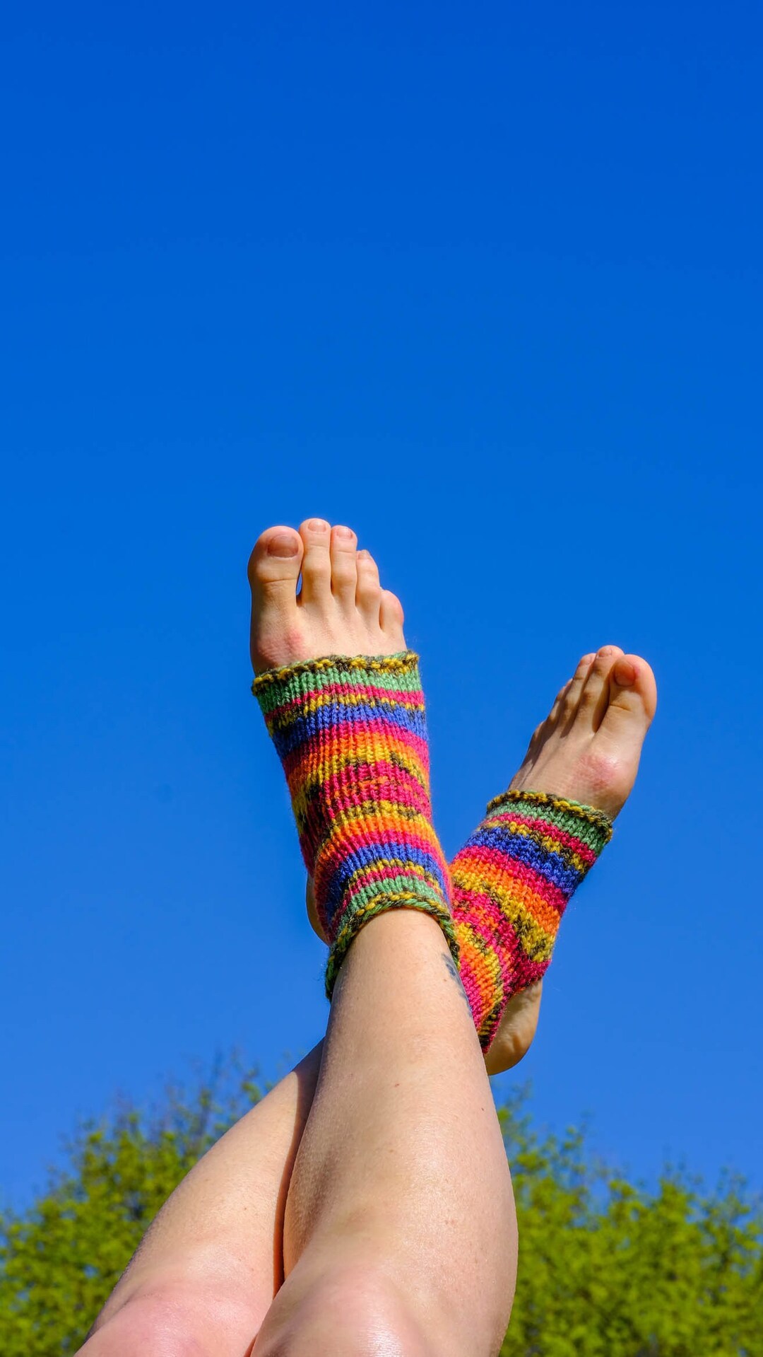 Flip Flop Socks, Yoga Socks, Ankle Socks, Yoga Gift, Colorful Knit ...