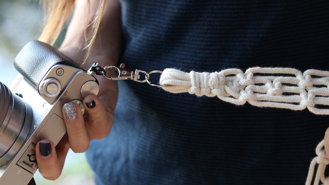 Wide Camera Strap Macrame Strap For Camera Compatible With | Etsy