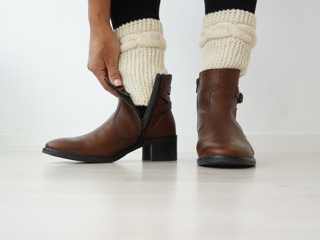 Knit Gift, Boot Cuffs, Boot Toppers, Knit Accessories, Ankle Boot Socks ...