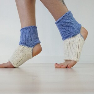 Flip Flop Socks Toeless Yoga Socks Knit Socks Color Block - Etsy