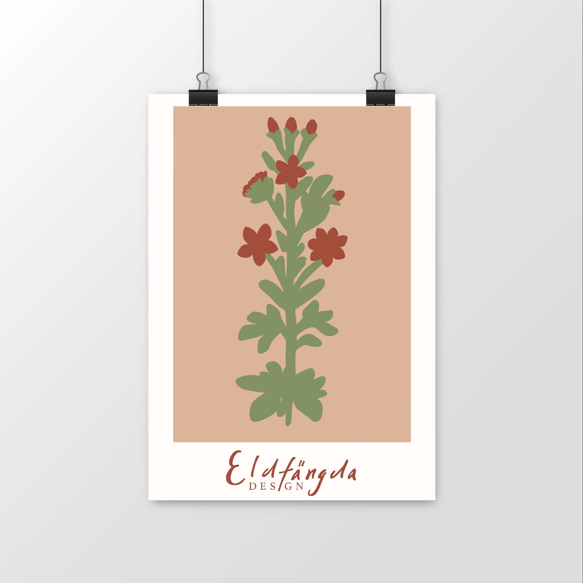 Cottagecore Kurbits Print, Aesthetic Flower Poster - Etsy