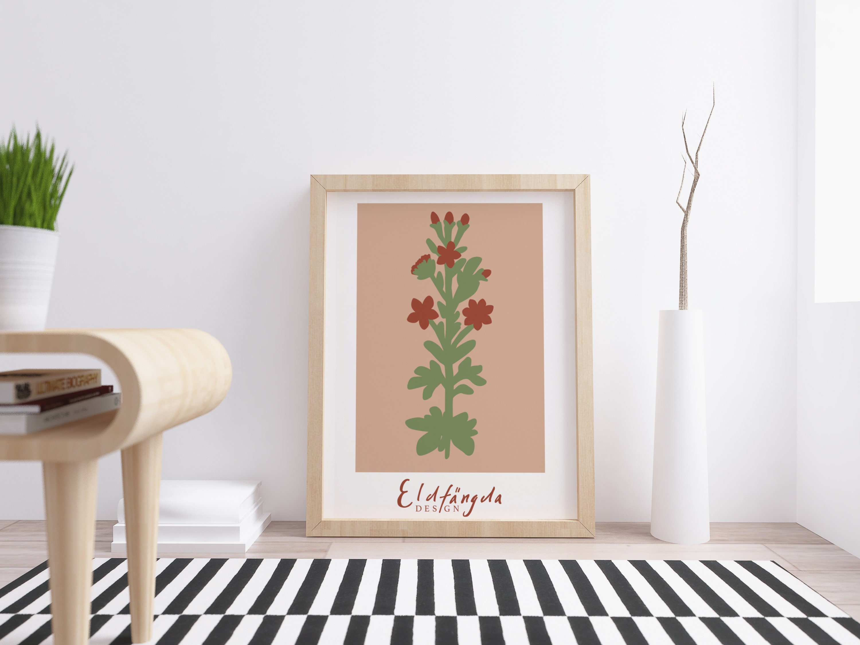 Cottagecore Kurbits Print Aesthetic Flower Poster - Etsy