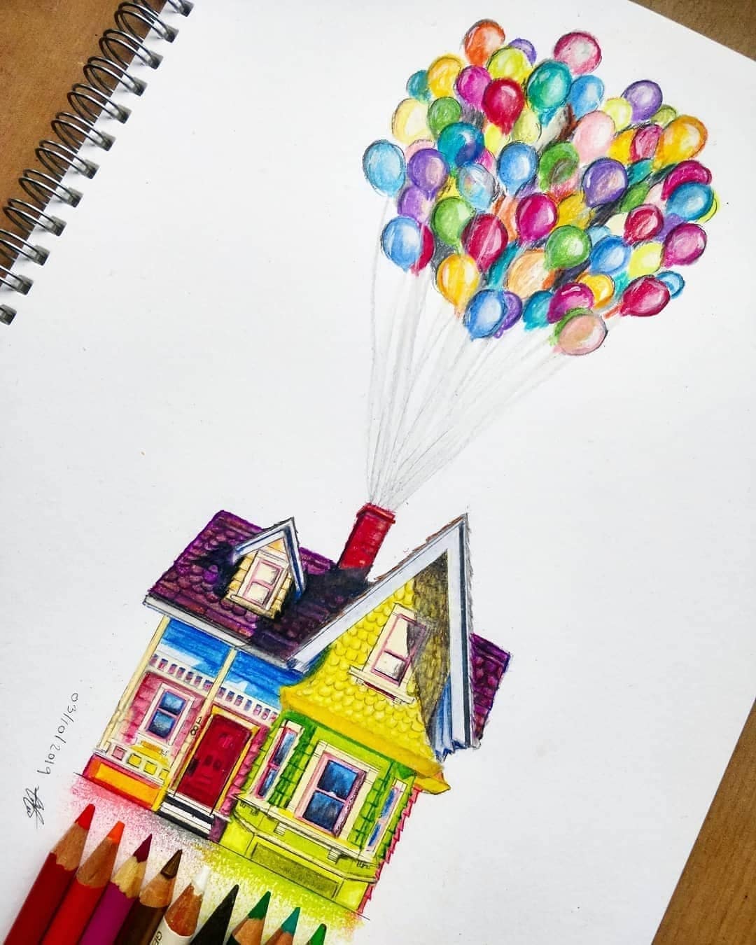 Up House Drawing Building UP A Scene In Dimension