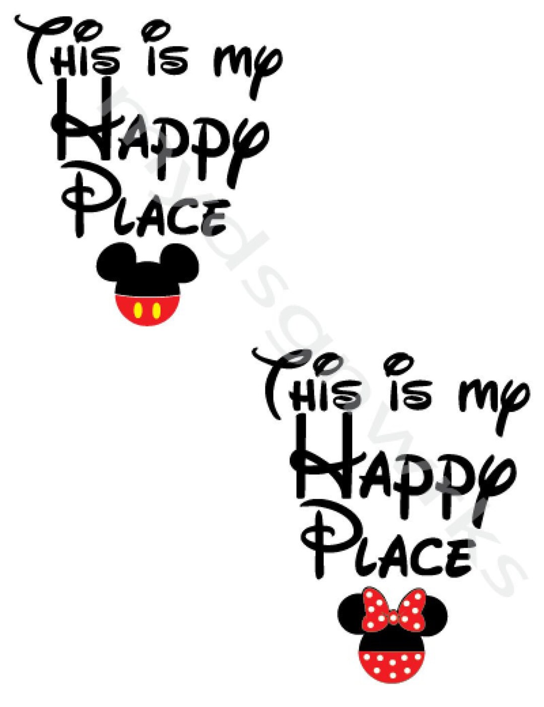 Disney Svg SVG This is My Happy Place Disney Trip Disney - Etsy