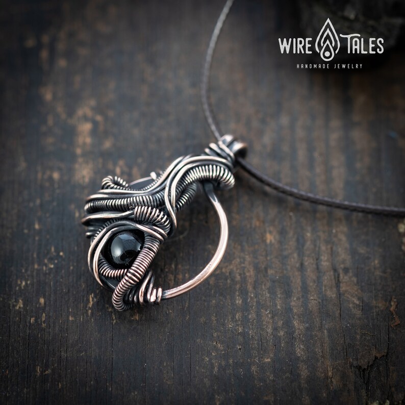 Unique Protection Amulet Onyx mens Necklace Gift for women | Etsy