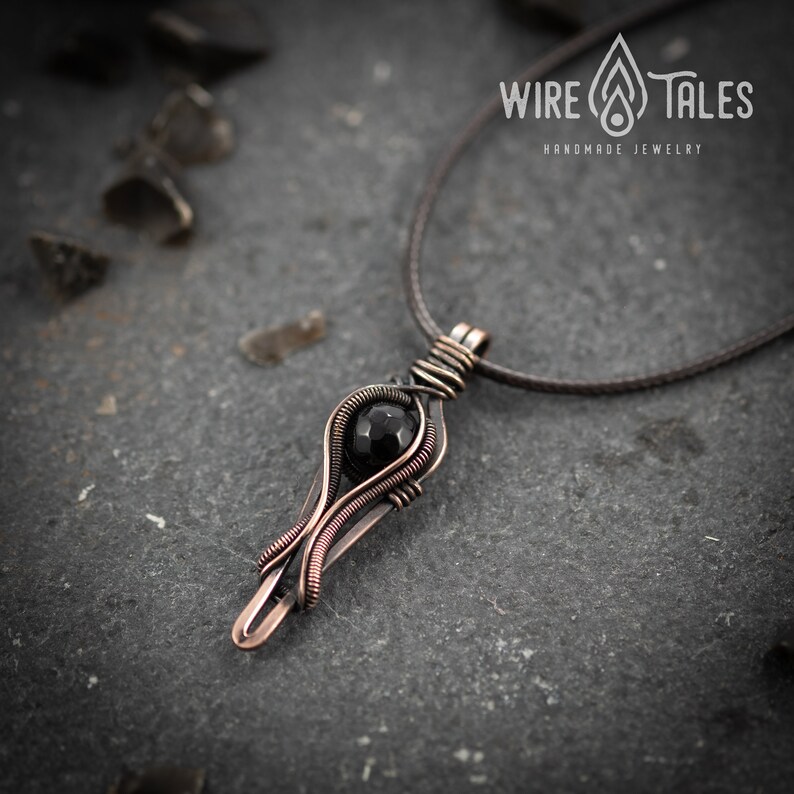 Unique Protection Amulet Onyx Mens Necklace Viking Jewelry | Etsy