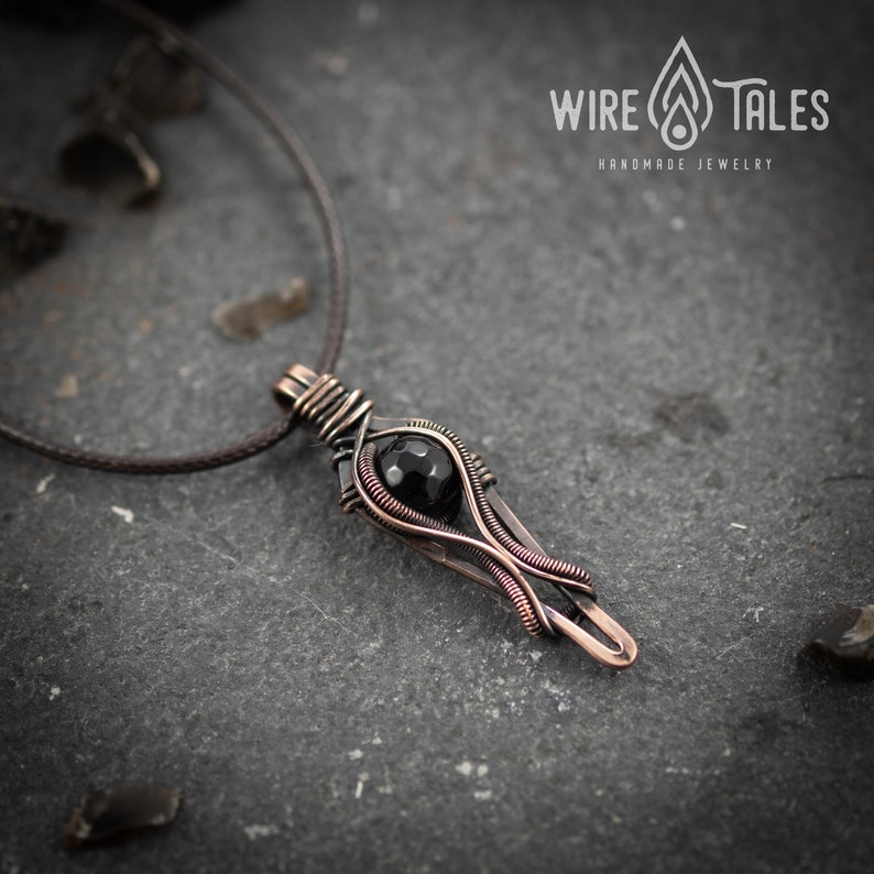 Unique Protection Amulet Onyx Mens Necklace Viking Jewelry | Etsy