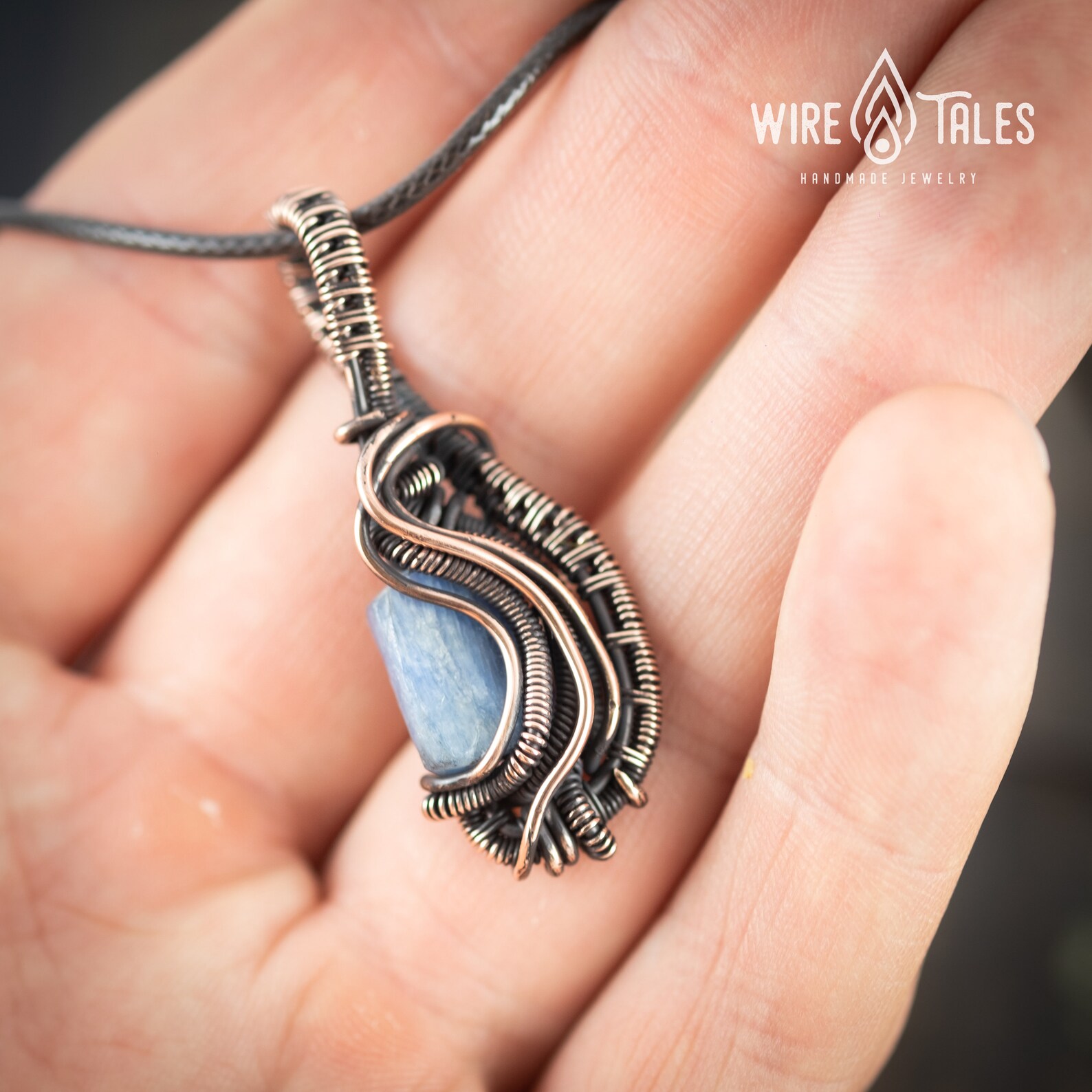 Wire wrapped Kyanite Pendant Unique gift Crystal pendant | Etsy