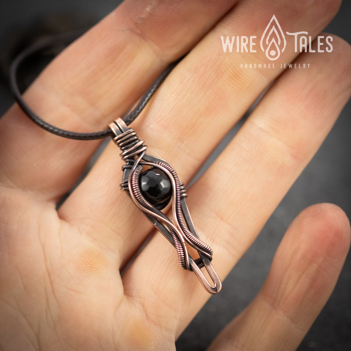 Unique Protection Amulet Onyx Mens Necklace Viking Jewelry | Etsy