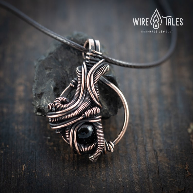 Unique Protection Amulet Onyx mens Necklace Gift for women | Etsy