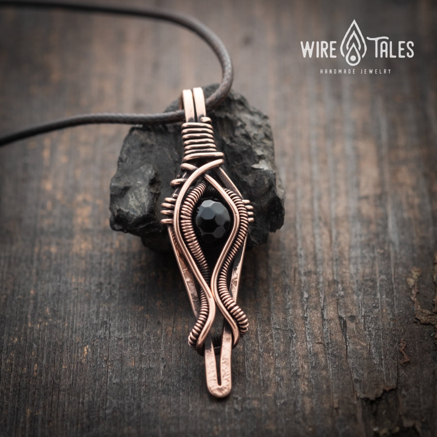 Protection Amulet, Onyx Gemstone Boho Necklace, Gift for Men, Gift for ...