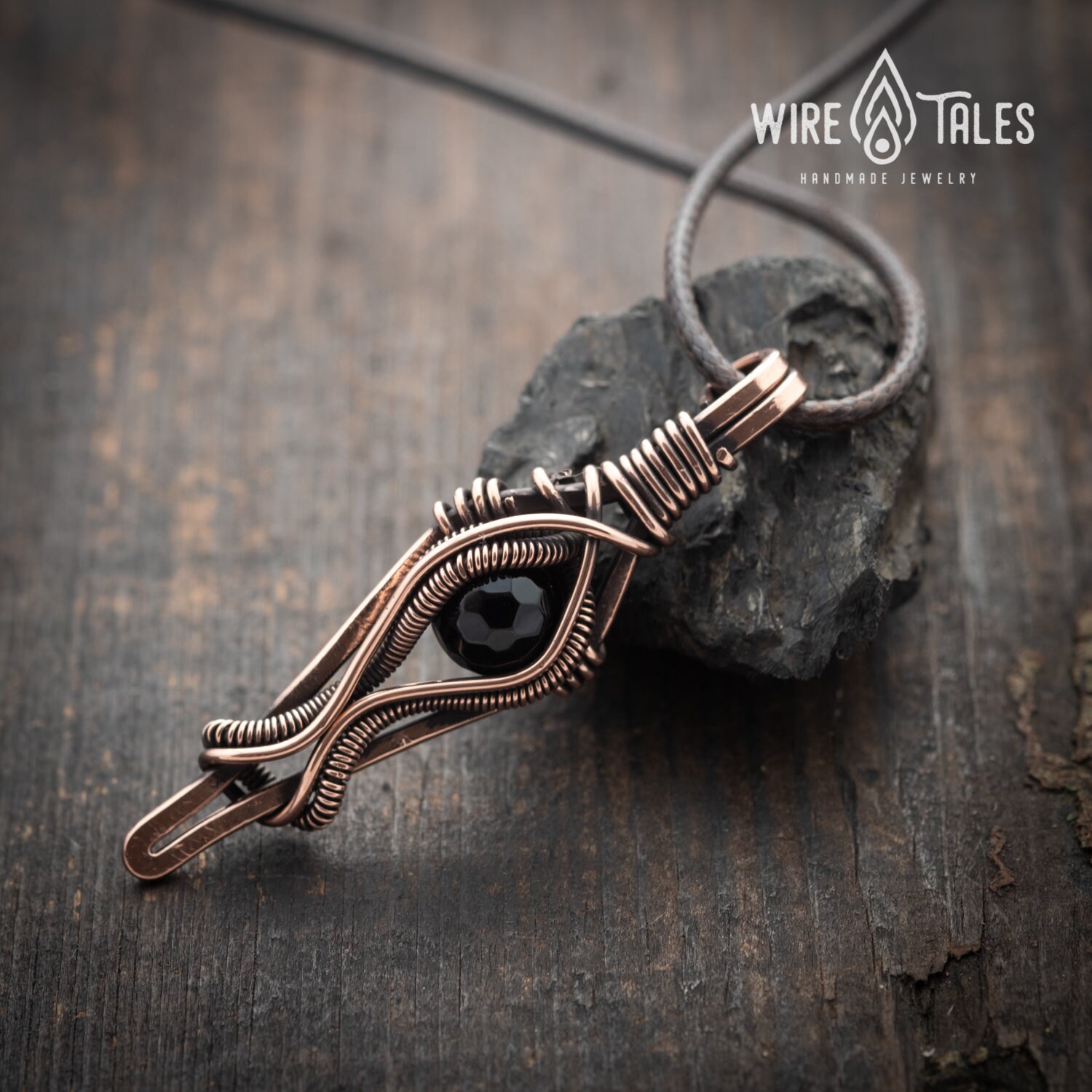 Protection Amulet Onyx Gemstone Boho Necklace Gift for men | Etsy