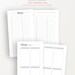 MEAL PLANNER Printable, Shopping List, Recipe Cards, Preparation of ...