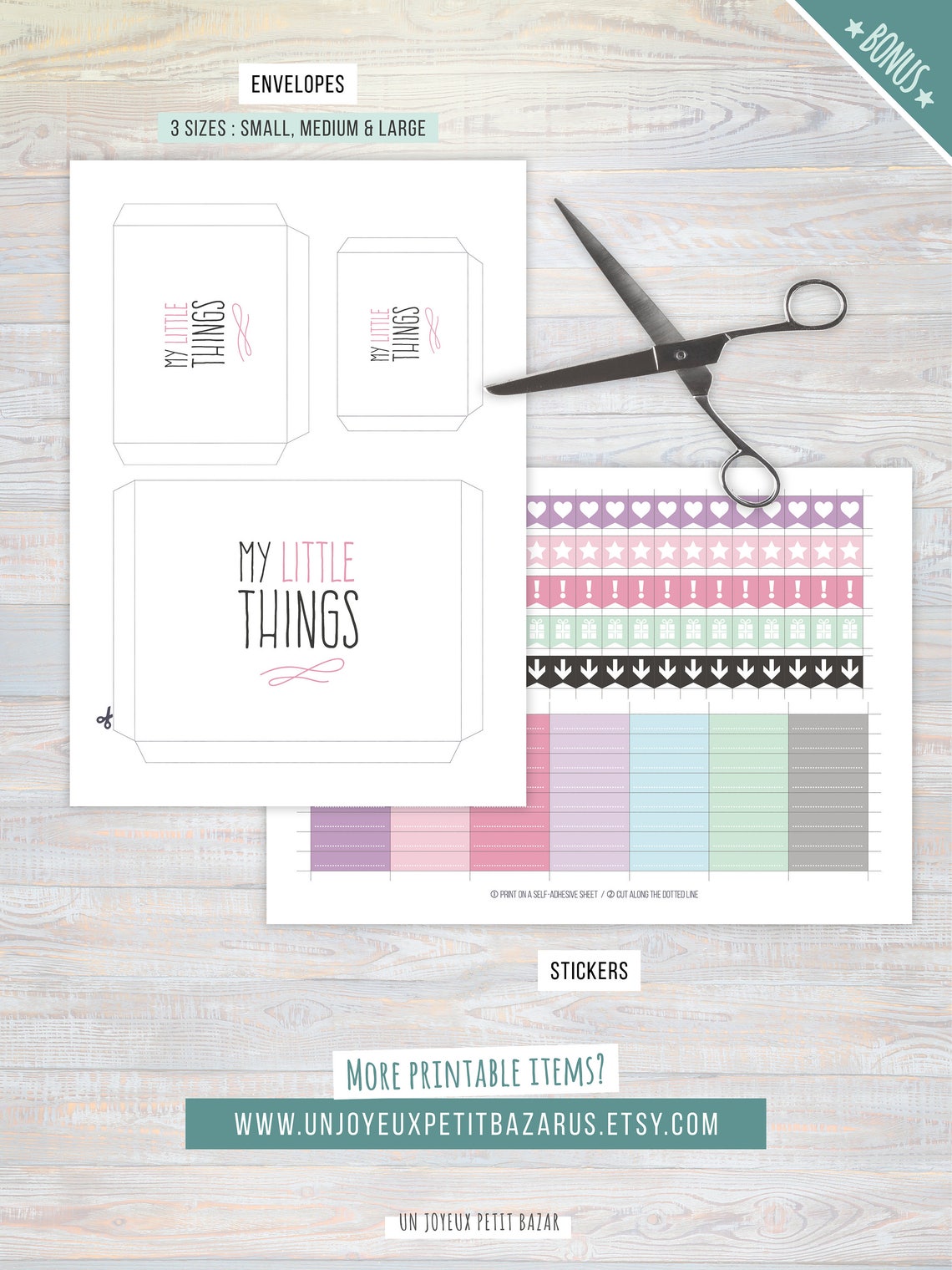 PLANNER COVER PAGE & Accessories, Printable, Cover Page, Divider ...