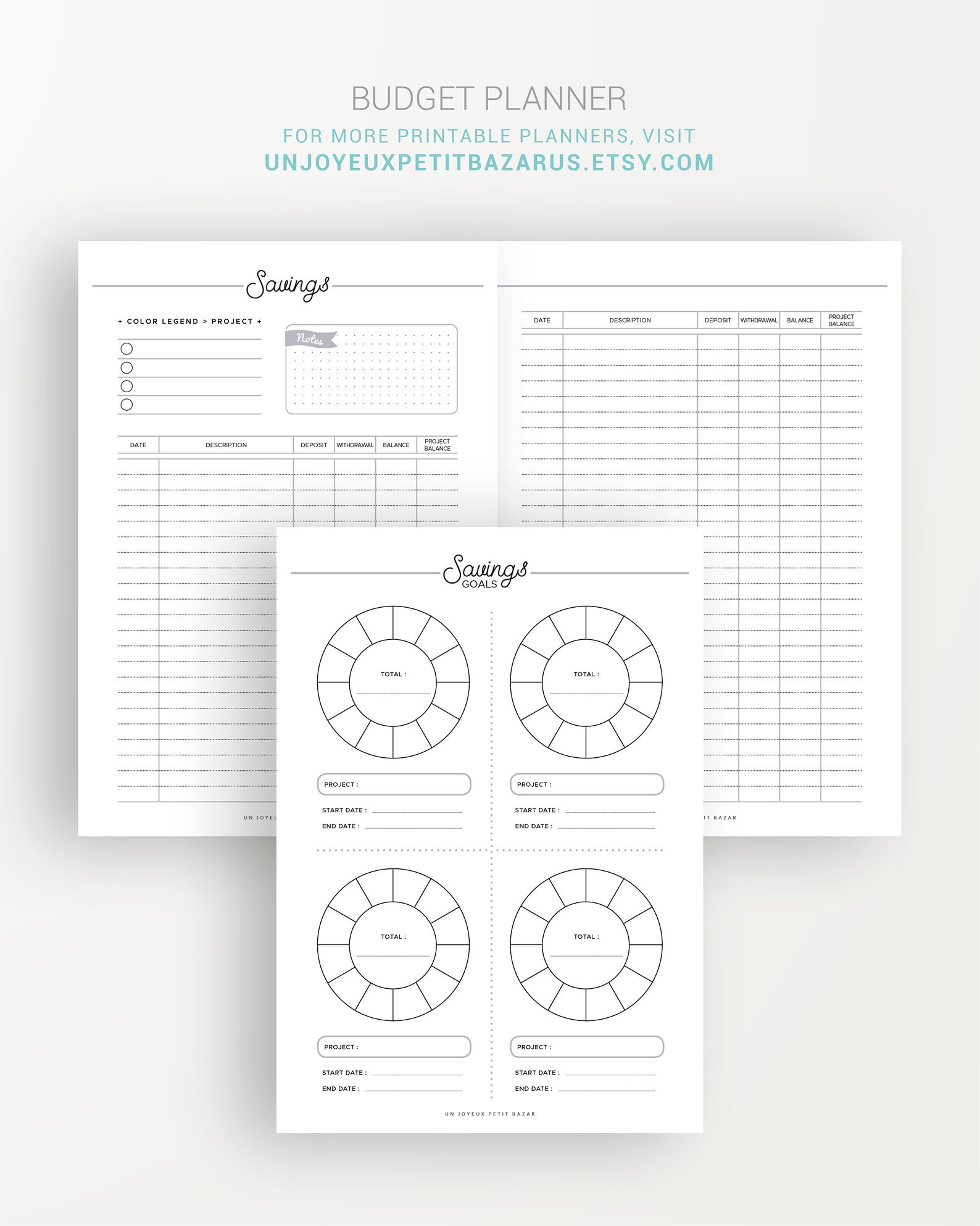 BUDGET PLANNER / Printable / Finance Planner, Account Transaction ...