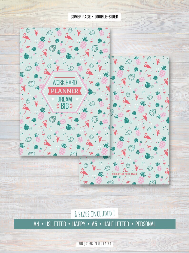 PLANNER COVER PAGE & Accessories, Printable, Cover Page, Divider ...
