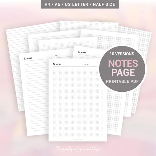 DOT GRID PAPER Graph Paper & Ruled Paper Printable Planner - Etsy