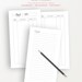 MEAL PLANNER Printable, Shopping List, Recipe Cards, Preparation of ...