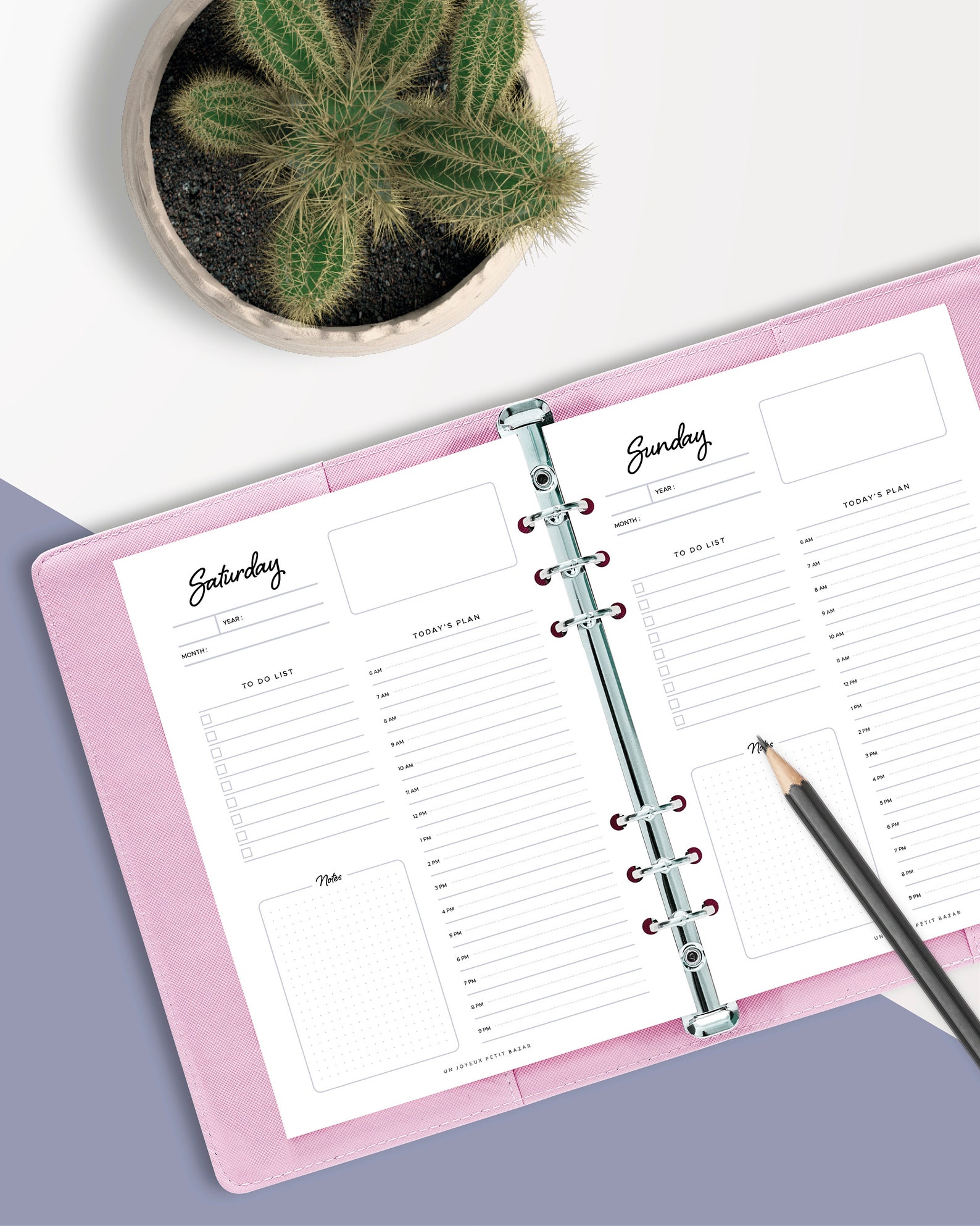 DAILY PLAN, Undated Daily Planner, Daily Diary, Printable Planner, 366 ...