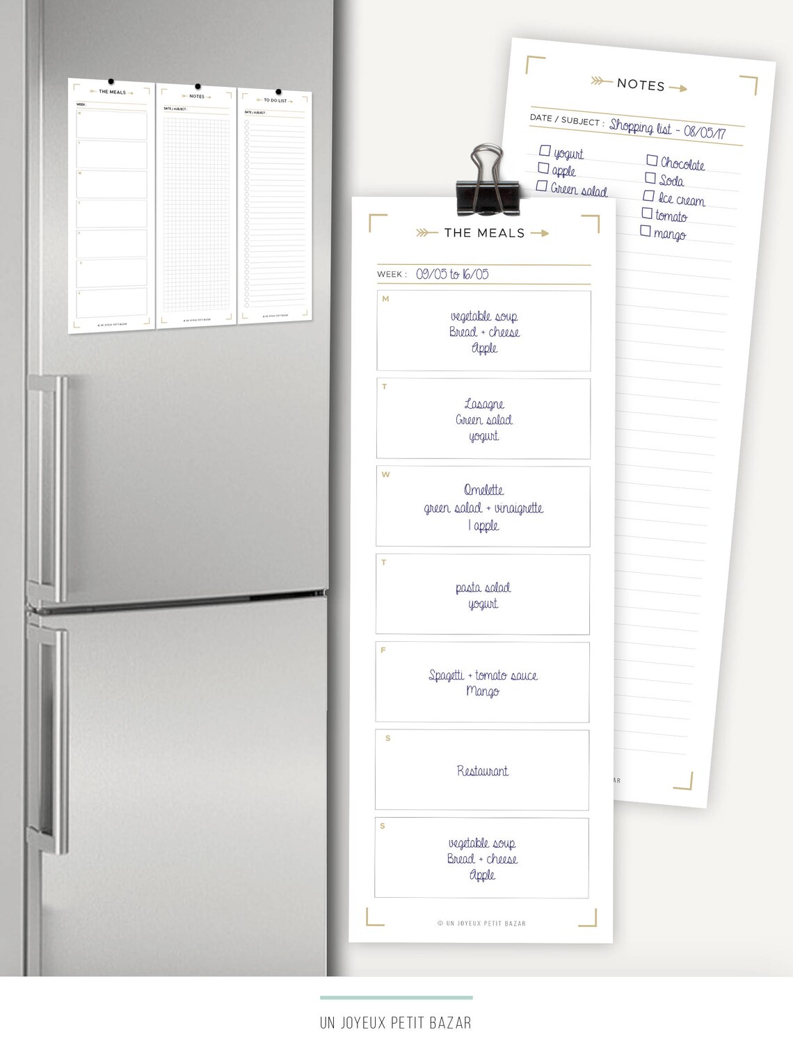 PRINTABLE NOTEPAD : to Do List, Notes & Meal Planner Notebook Pages ...