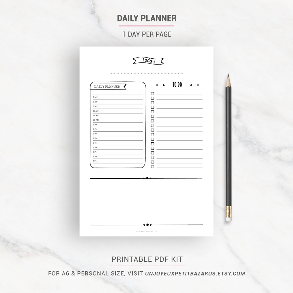 Illustrated Printable Pages for Planner Undated Monthly - Etsy