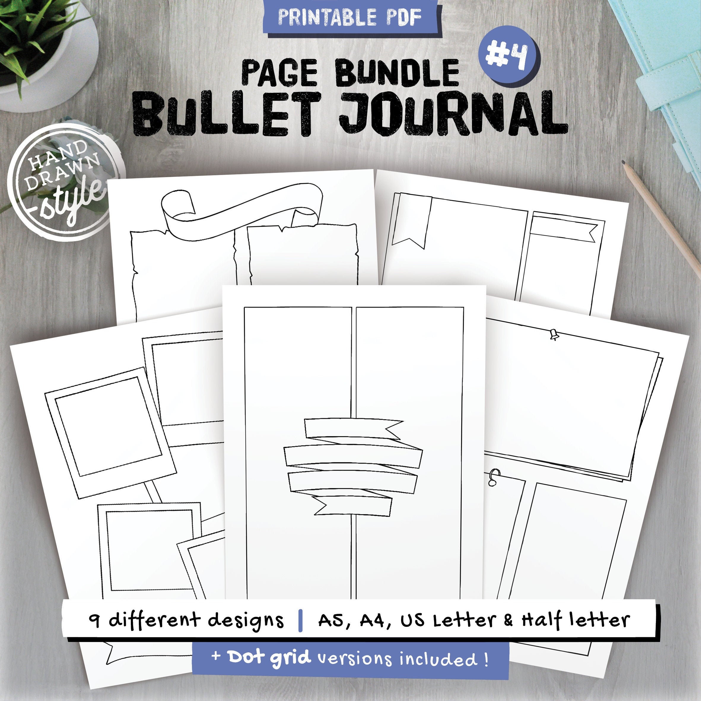 Paper Paper & Party Supplies Complete Bundle set Bujo printable Journal ...