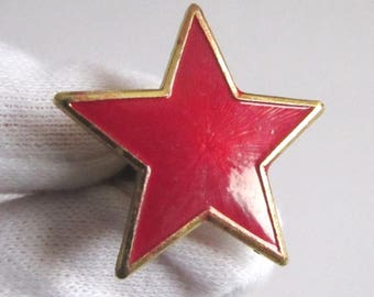 Red Star Pin | Etsy