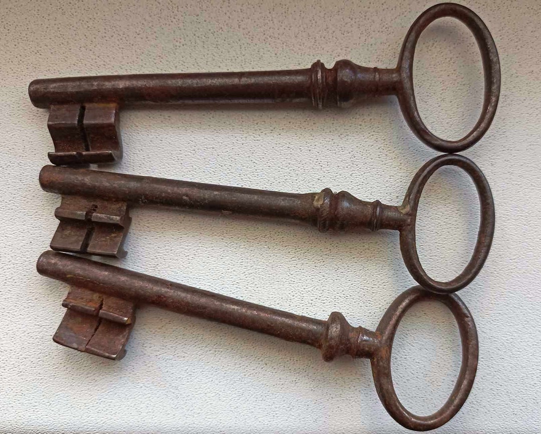 Rare Old Lot/set Antique Big Metal Keys, Metal Skeleton Keys, Key to ...