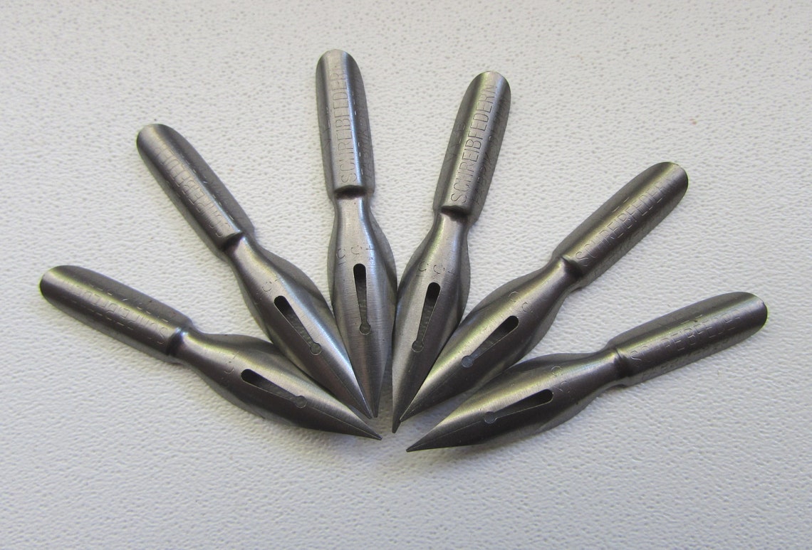 Rare Old Antique Lot/set 6 Pcs. Germany Metal Pen&ink - Etsy