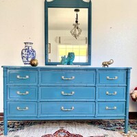 Vintage Hot Pink Hollywood Regency Dresser/buffet/credenza, Storage ...