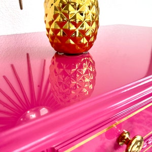 Vintage Hot Pink Hollywood Regency Dresser/buffet/credenza, Storage ...