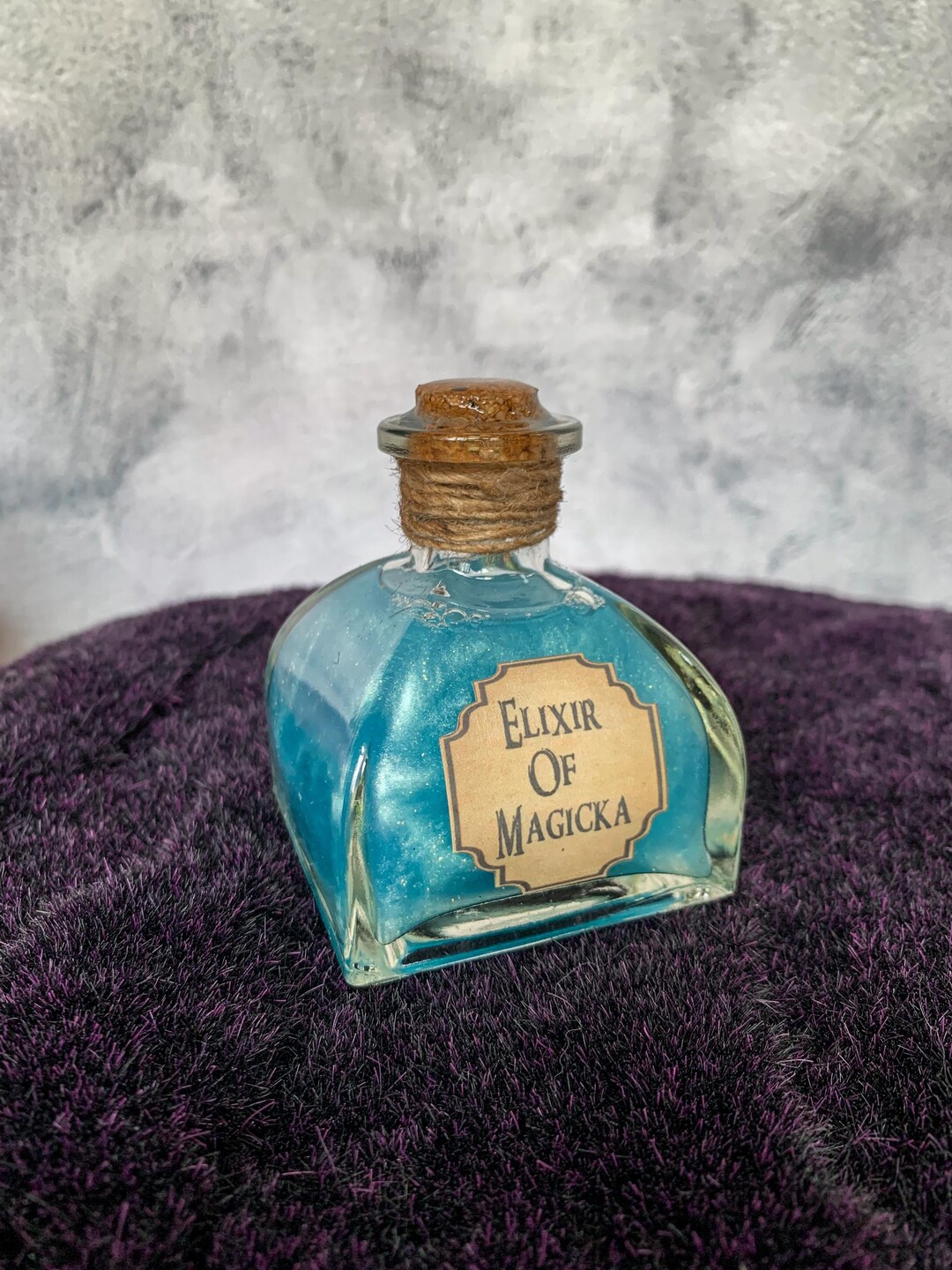 Skyrim Themed Blue Potion Bottle, Elixir of Magicka - Etsy