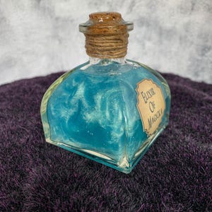 Skyrim Themed Blue Potion Bottle, Elixir of Magicka - Etsy