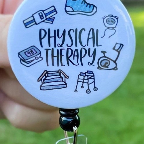 PT Badge Reel Physical Therapy Badge Reel Therapist Badge - Etsy