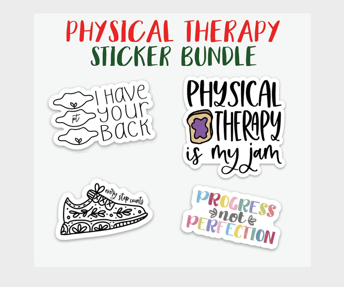 Physical Therapy Sticker Bundle | Etsy