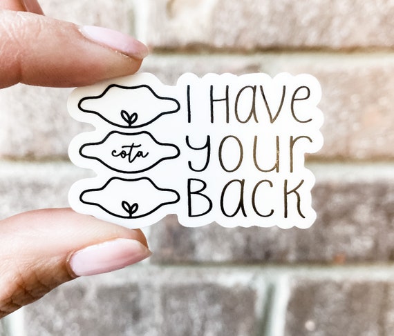 I Have Your Back COTA Sticker - Etsy