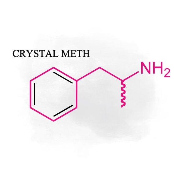 Crystal Meth formula SVG clipart Crystal meth molecule | Etsy