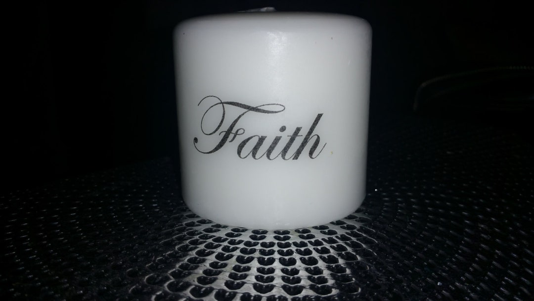 Faith Candle - Etsy