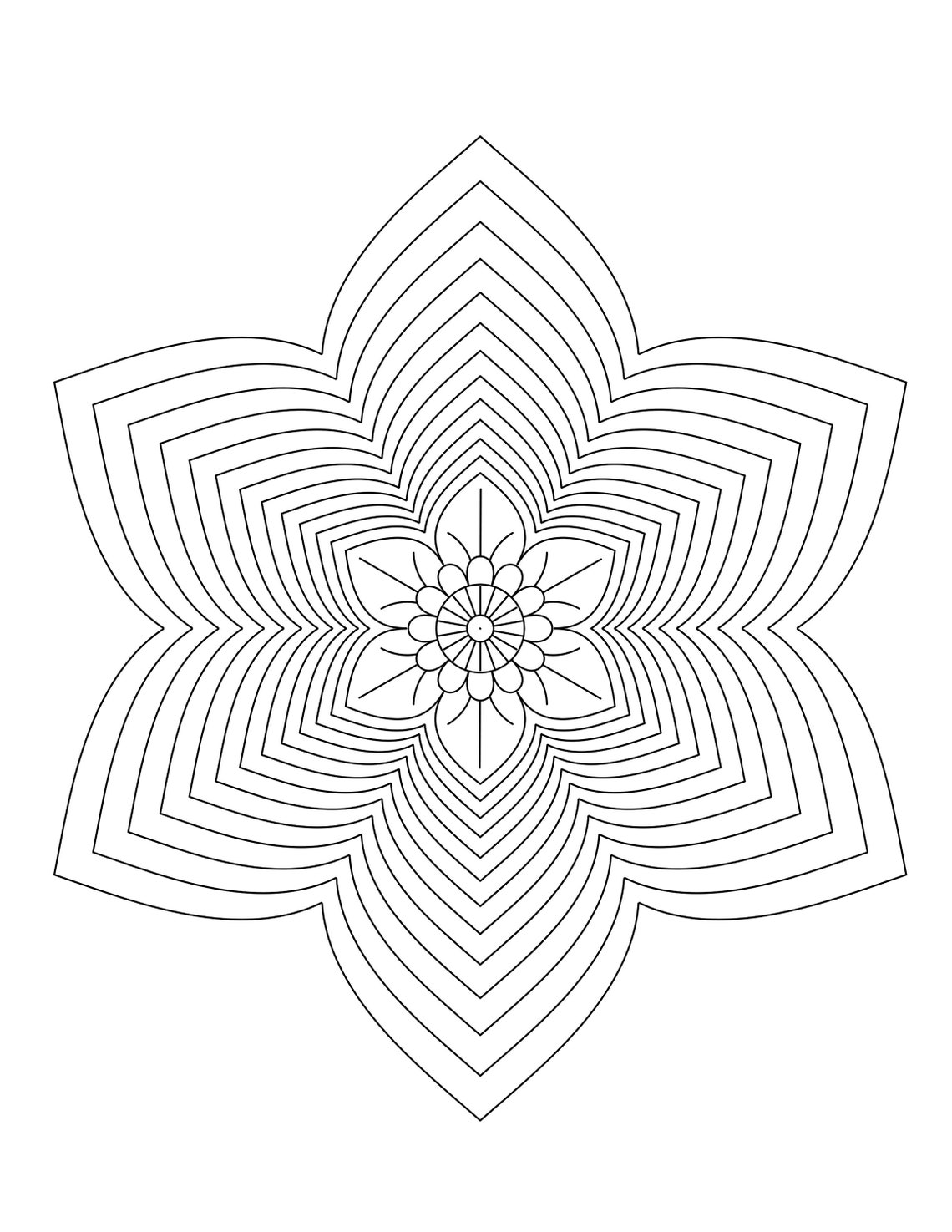 Calming Circles 40 Circular Mandala Patterns 8.5 X 11 PDF Download ...