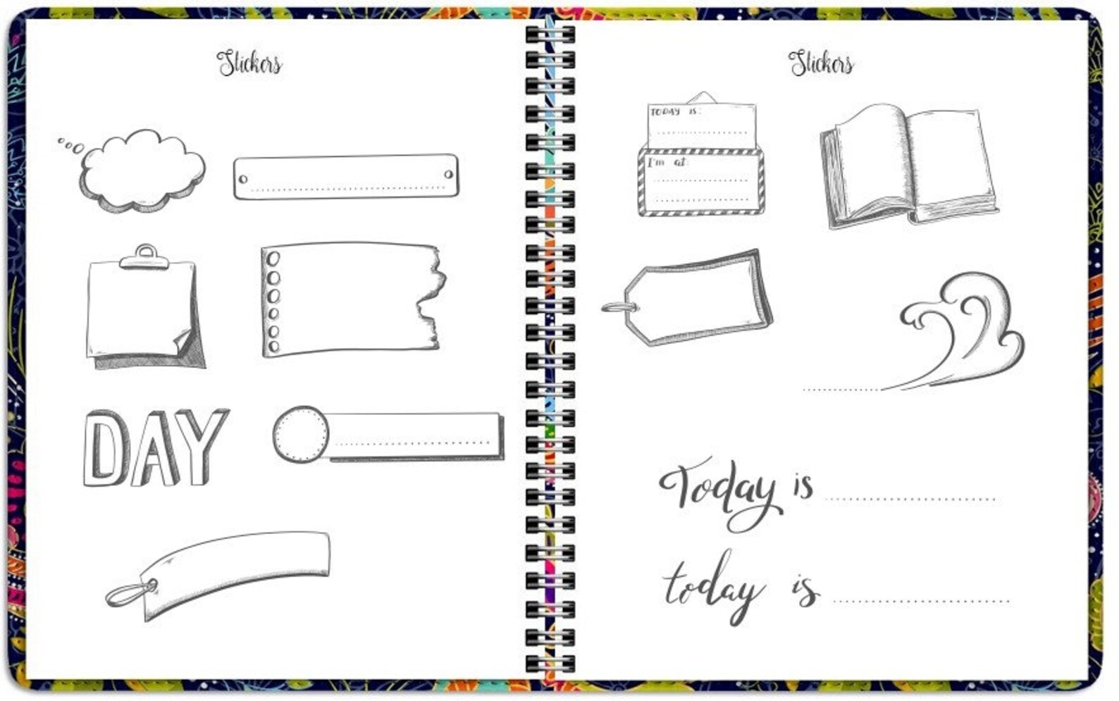 onenote-tribal-bullet-journal-onenote-ready-file-stickers-etsy