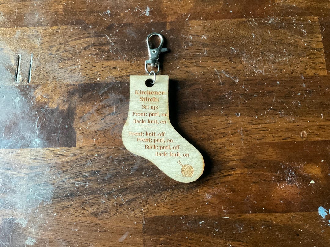Kitchener Stitch Reminder Key Chain - Etsy