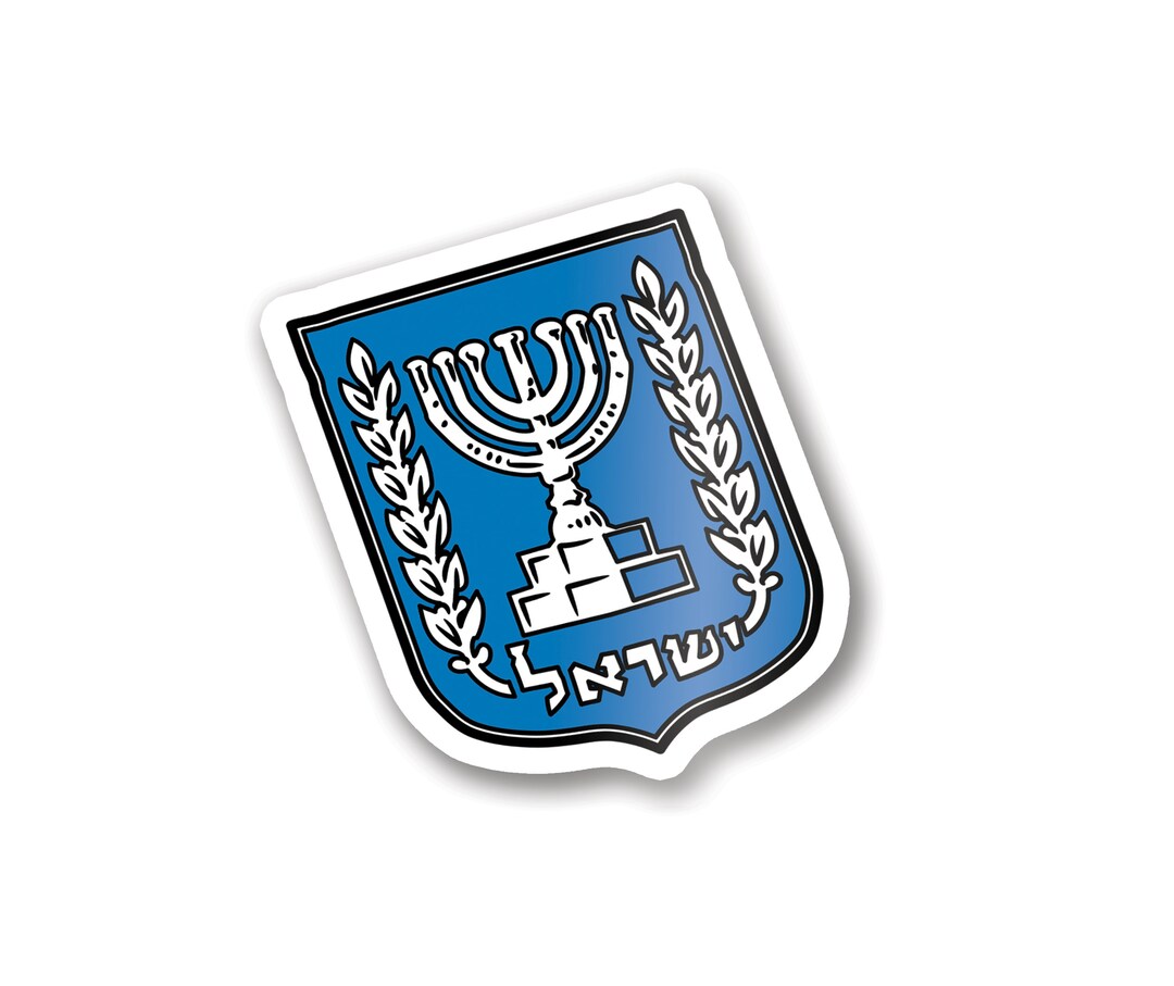 Emblem of Israel | Israel Shield Sticker - Etsy
