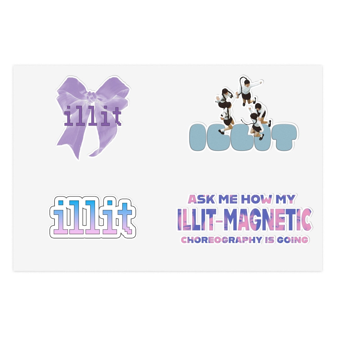 ILLIT Stickers, ILLIT Merch, ILLIT Kpop, Illit Magnetic, Illit Lucky Girl, Illit My World, Illit ...