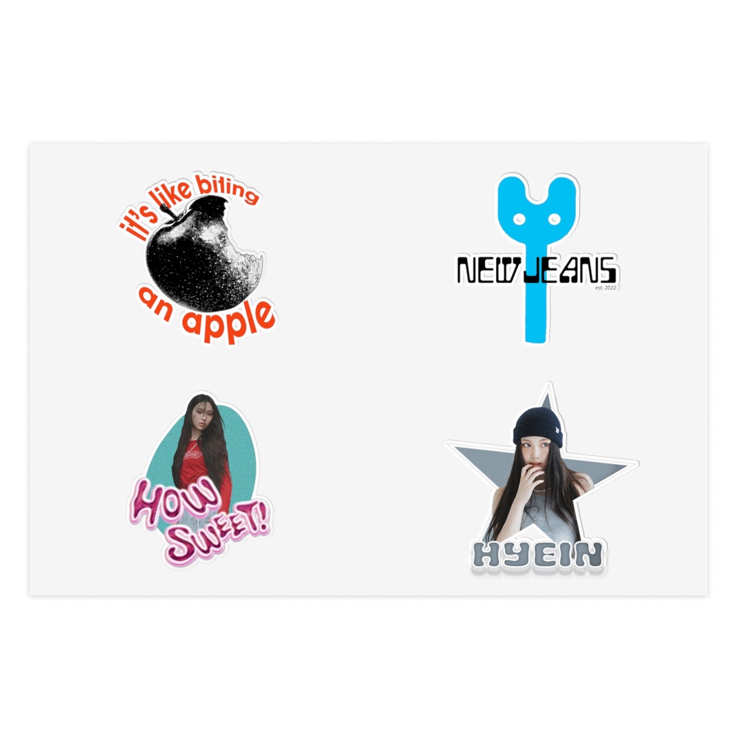 Newjeans Hyein Sticker Sheet, Newjeans Merch, Newjeans Supernatural ...