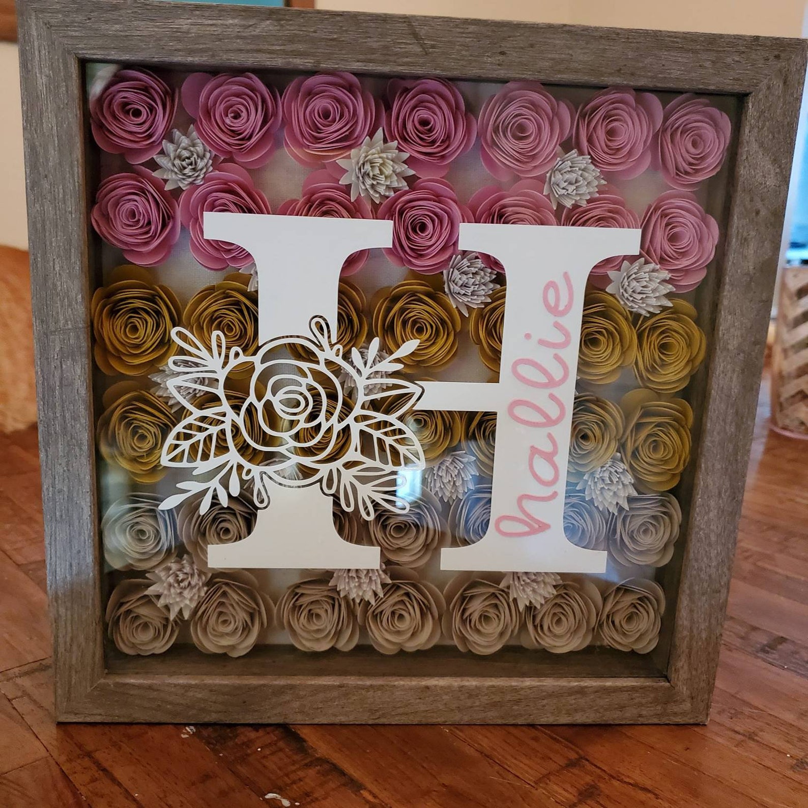 Name Shadow Box - Etsy