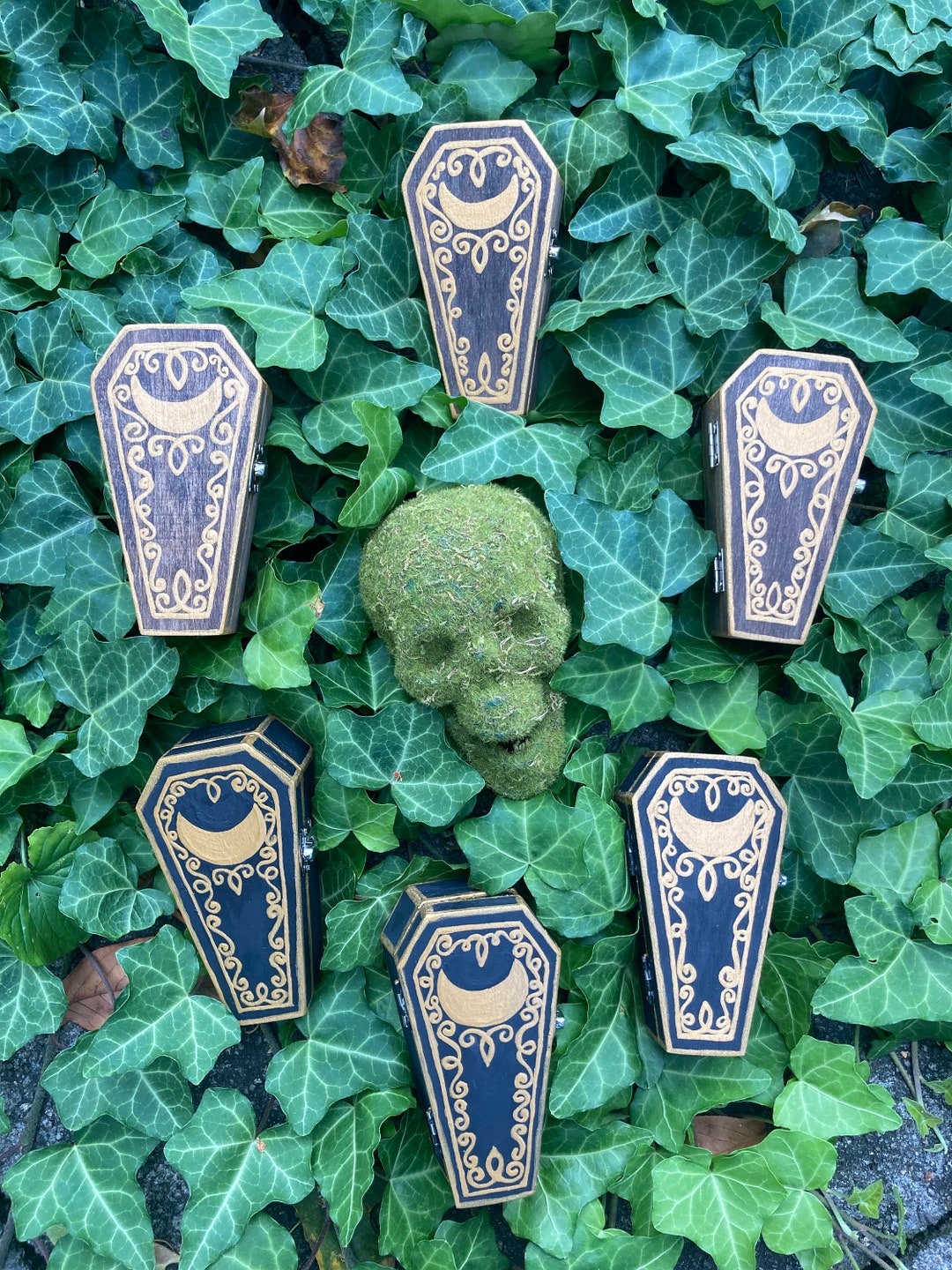 Black Coffin Boxes - Etsy