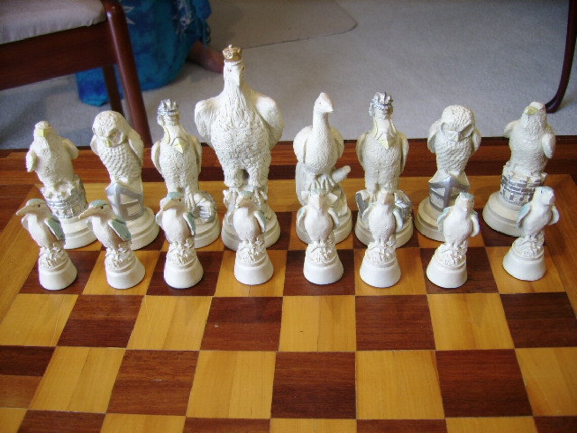 Birds Theme Chess Set | Etsy