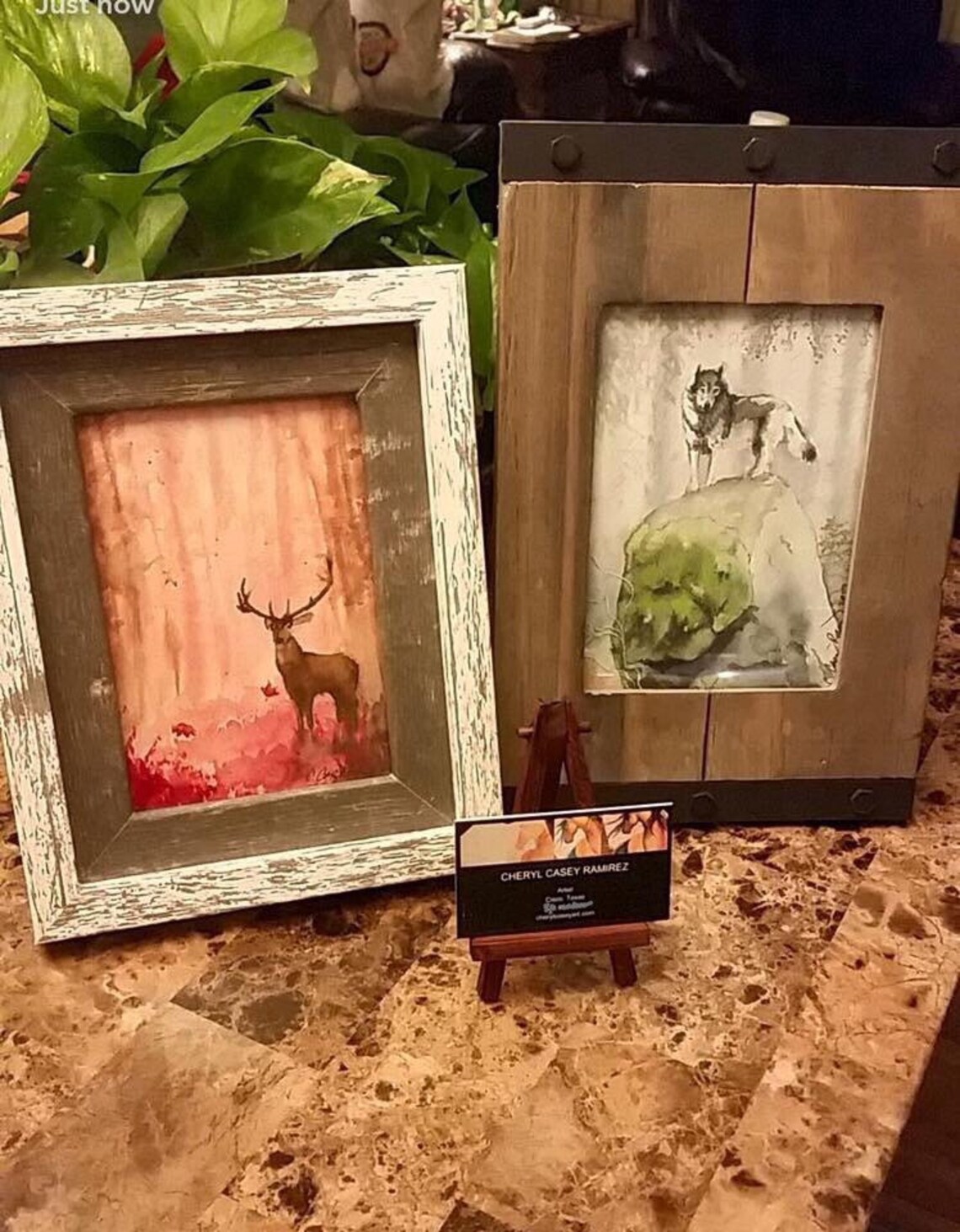 Deer in Forest Print Watercolor Painting by Cheryl Casey - Etsy