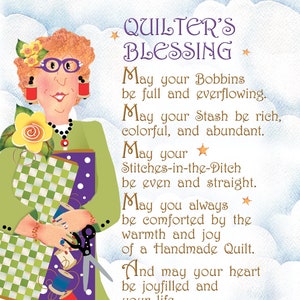 Quilter's Blessing Greeting Card and More - Etsy
