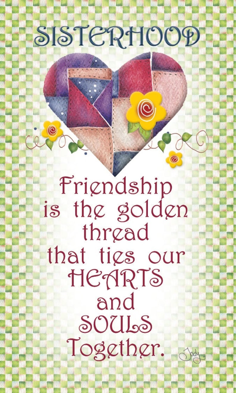 Magnet - Friendship Patchwork Heart - Etsy